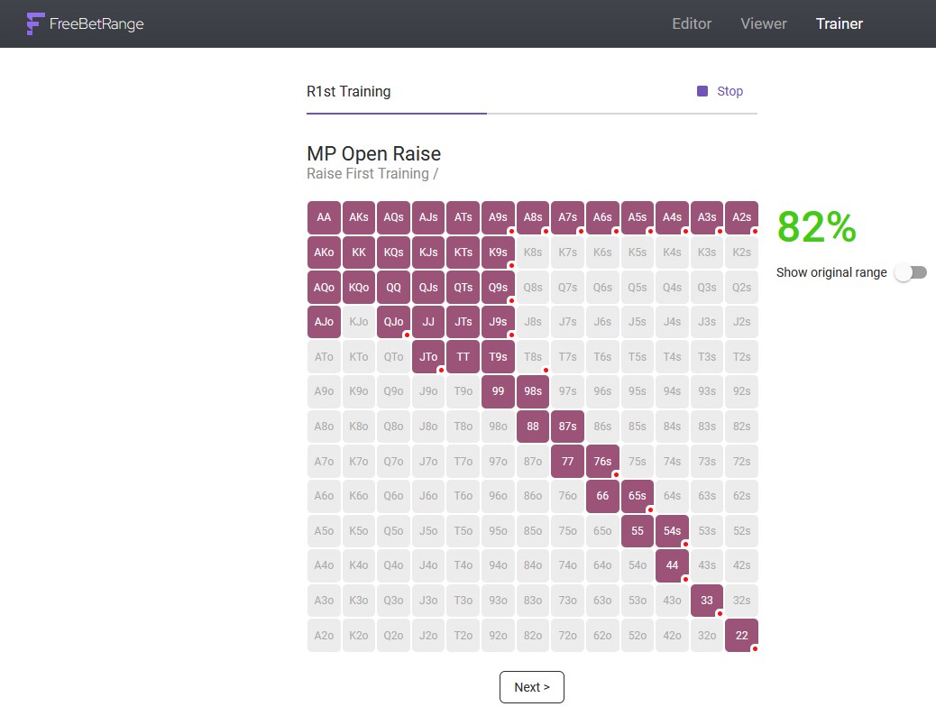 Review of FreeBetRange - software for working with ranges | Poker Theory | Pokerenergy